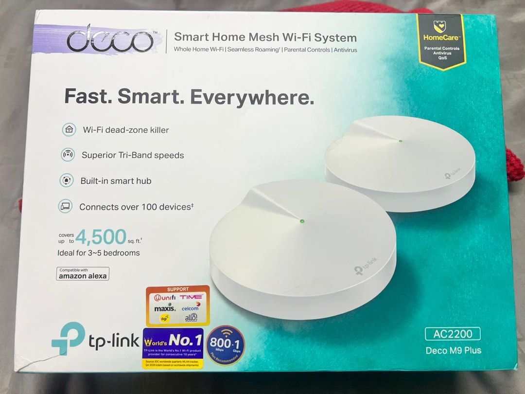 Smart mesh wifi x2 AC220 TP-Link 4500sq ft coverage, Computers & Tech ...