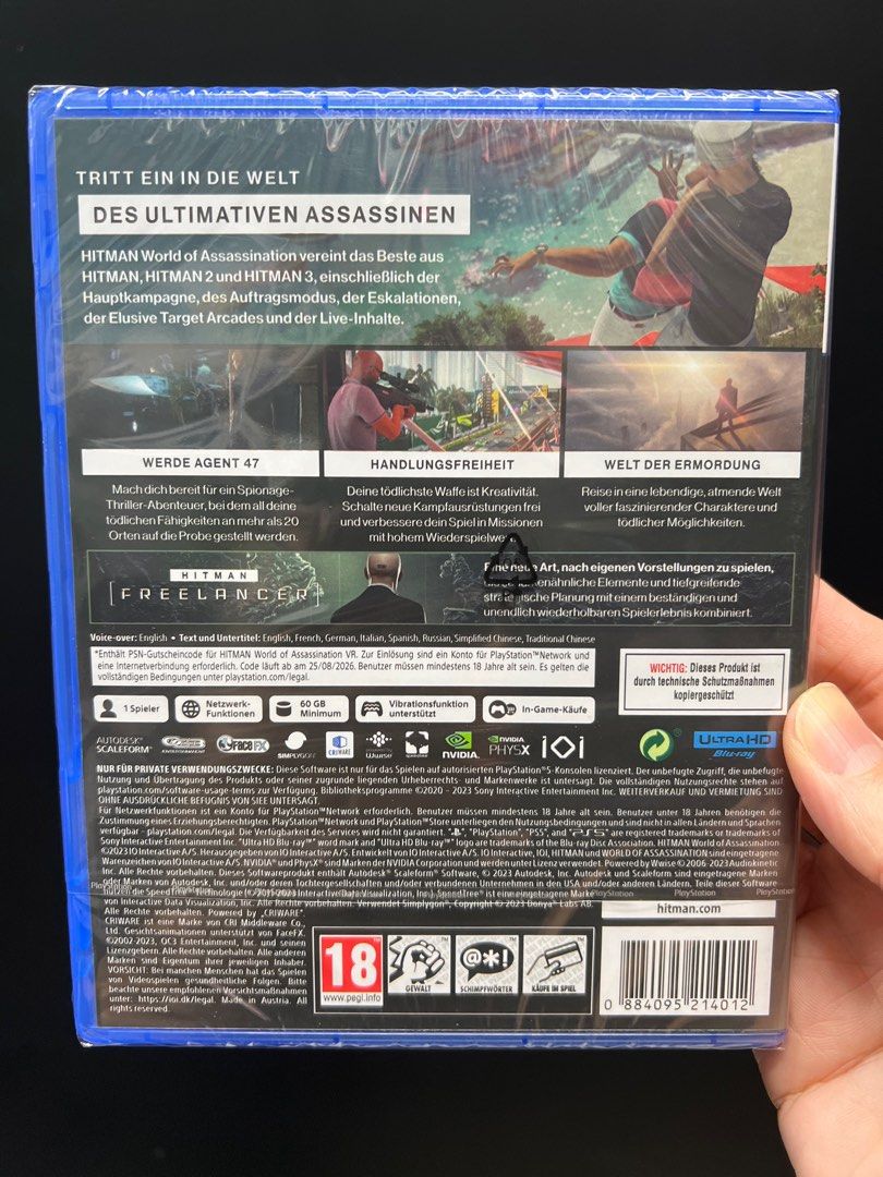 Sony Ps5 Hitman 1 2 3 Trilogy World of Assassination , Video Gaming ...