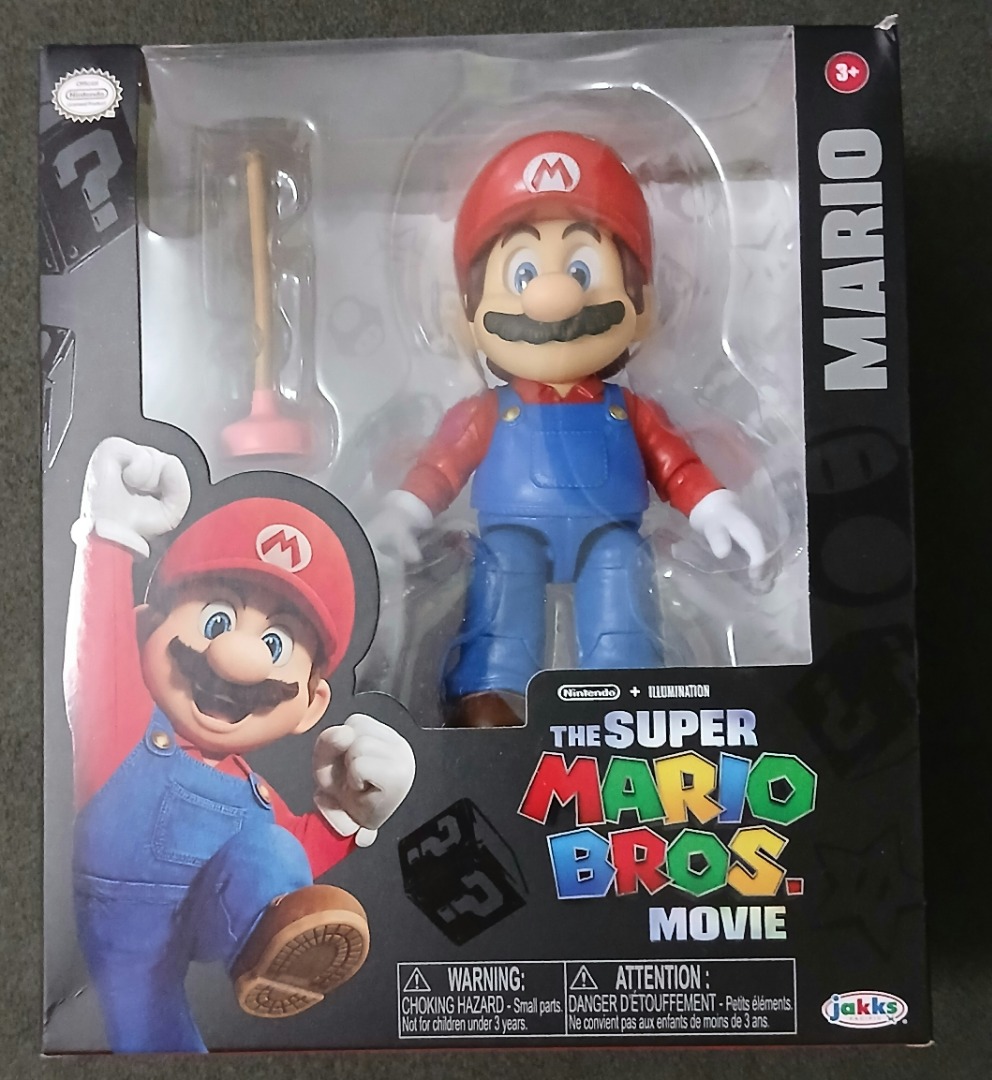 Super Mario Movie 5 inch Mario Action Figure with Plunger Accessory ...