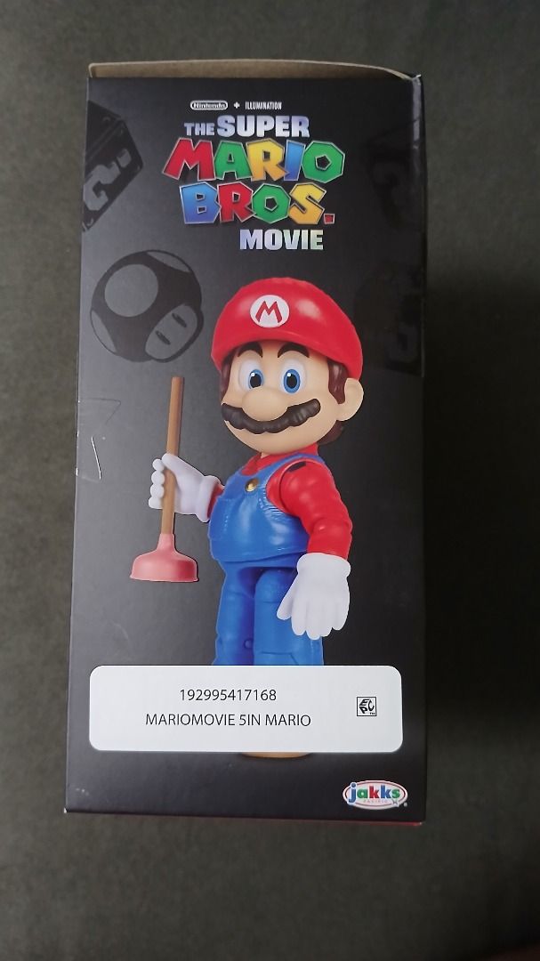 Super Mario Movie 5 inch Mario Action Figure with Plunger Accessory ...