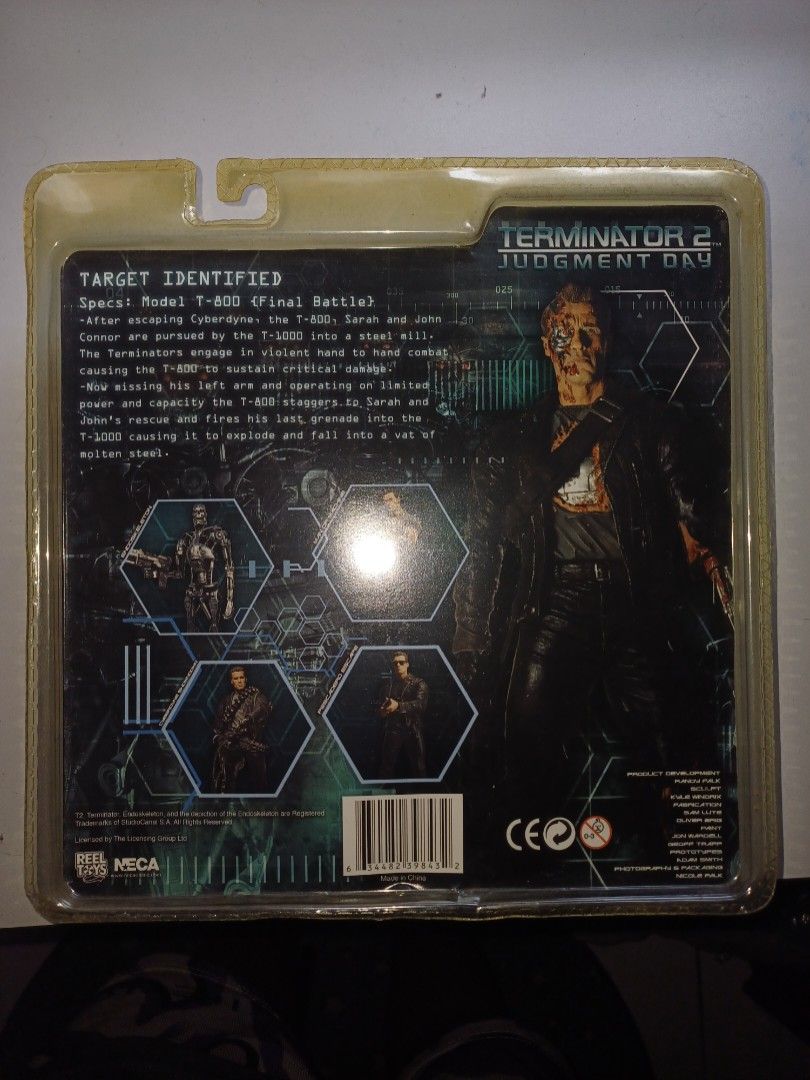 Terminator 2 T-800 (Final Battle) Neca Collectible Figure, Hobbies ...