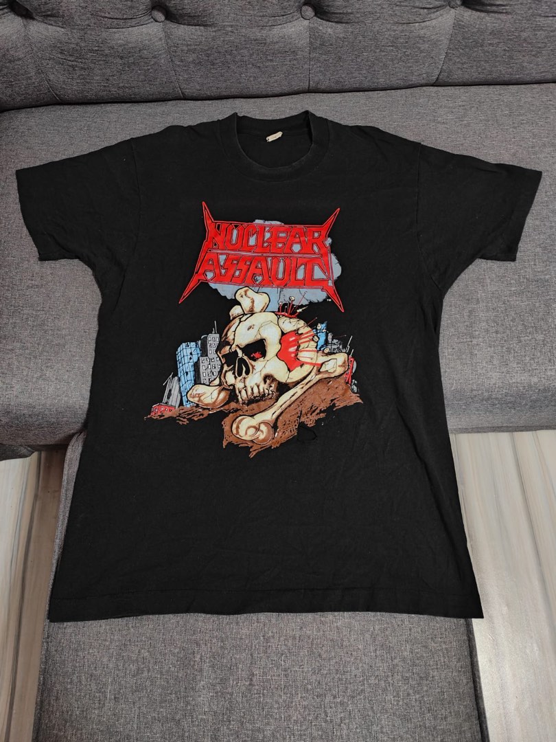 Vintage Nuclear Assault Road to Hell 80s, Men's Fashion, Tops & Sets ...