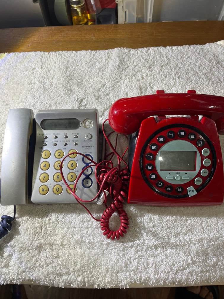 Vintage Telephone Set, Hobbies & Toys, Memorabilia & Collectibles ...