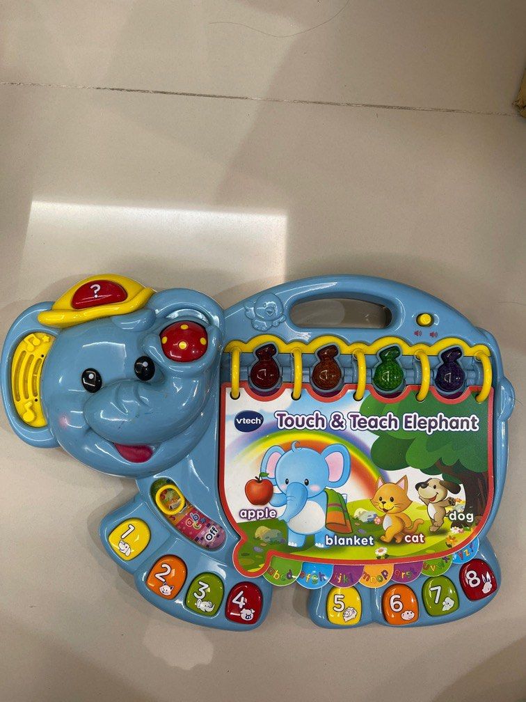 Vtech Touch & Teach Elephant, Babies & Kids, Infant Playtime on Carousell