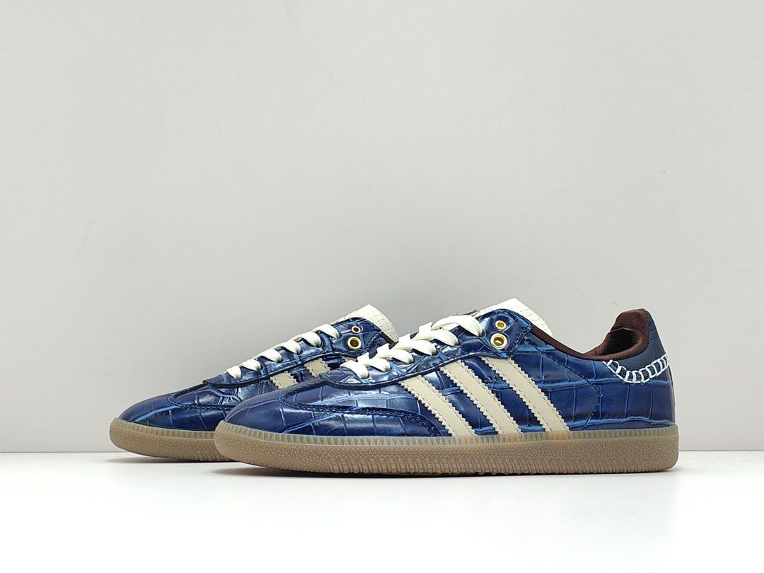 Wales Bonner x Adidas Originals Samba OG"Navy Croc"(JH9825) Unisex ...