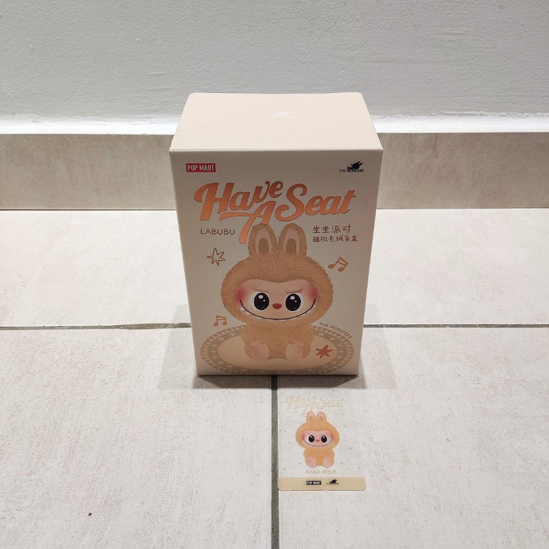 100% authentic original Labubu Have A Seat, Hobbies & Toys ...