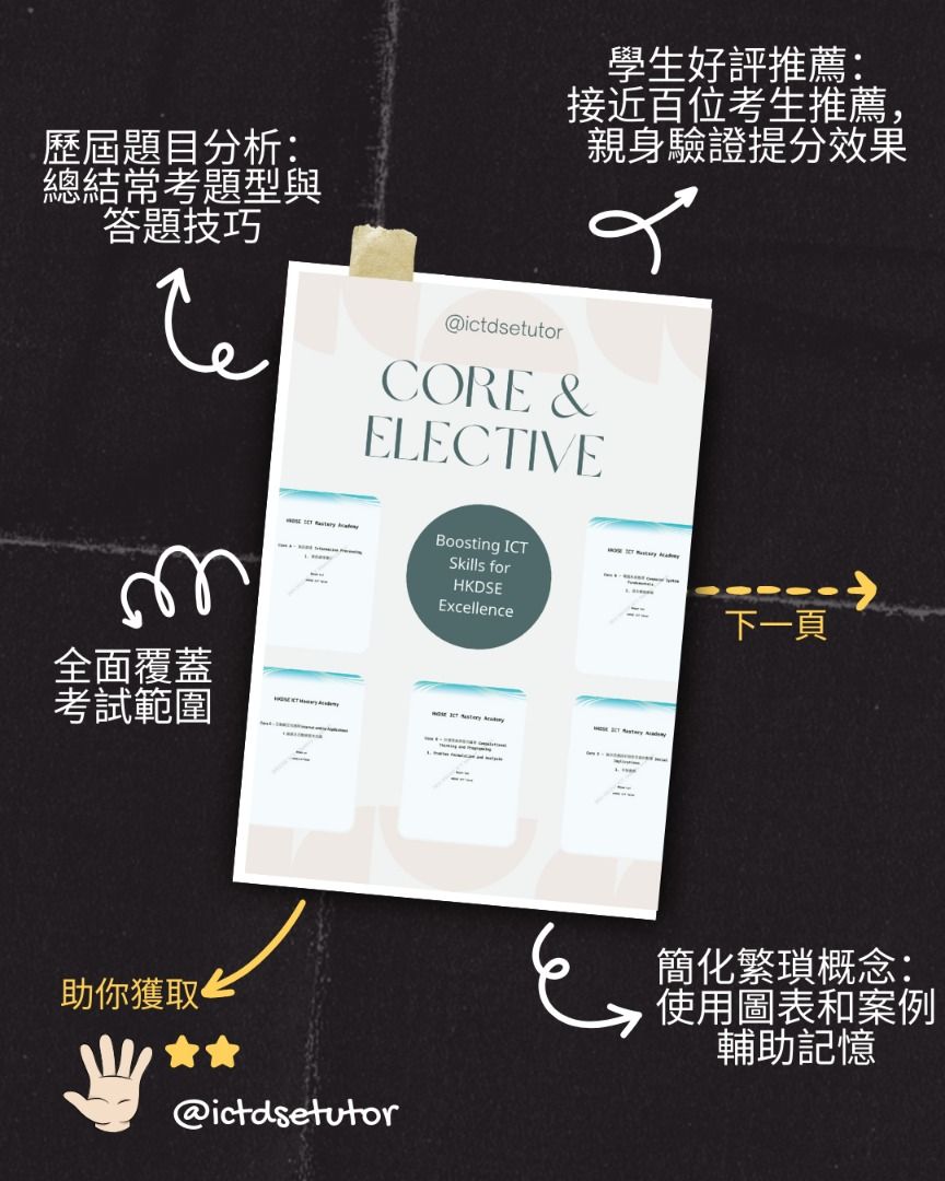 2025 HKDSE ICT 資訊及通訊科技筆記精選（中/英） - Core C - 互聯網及其應用 Internet and its Applications / 全部章節 / 補習服務 ...