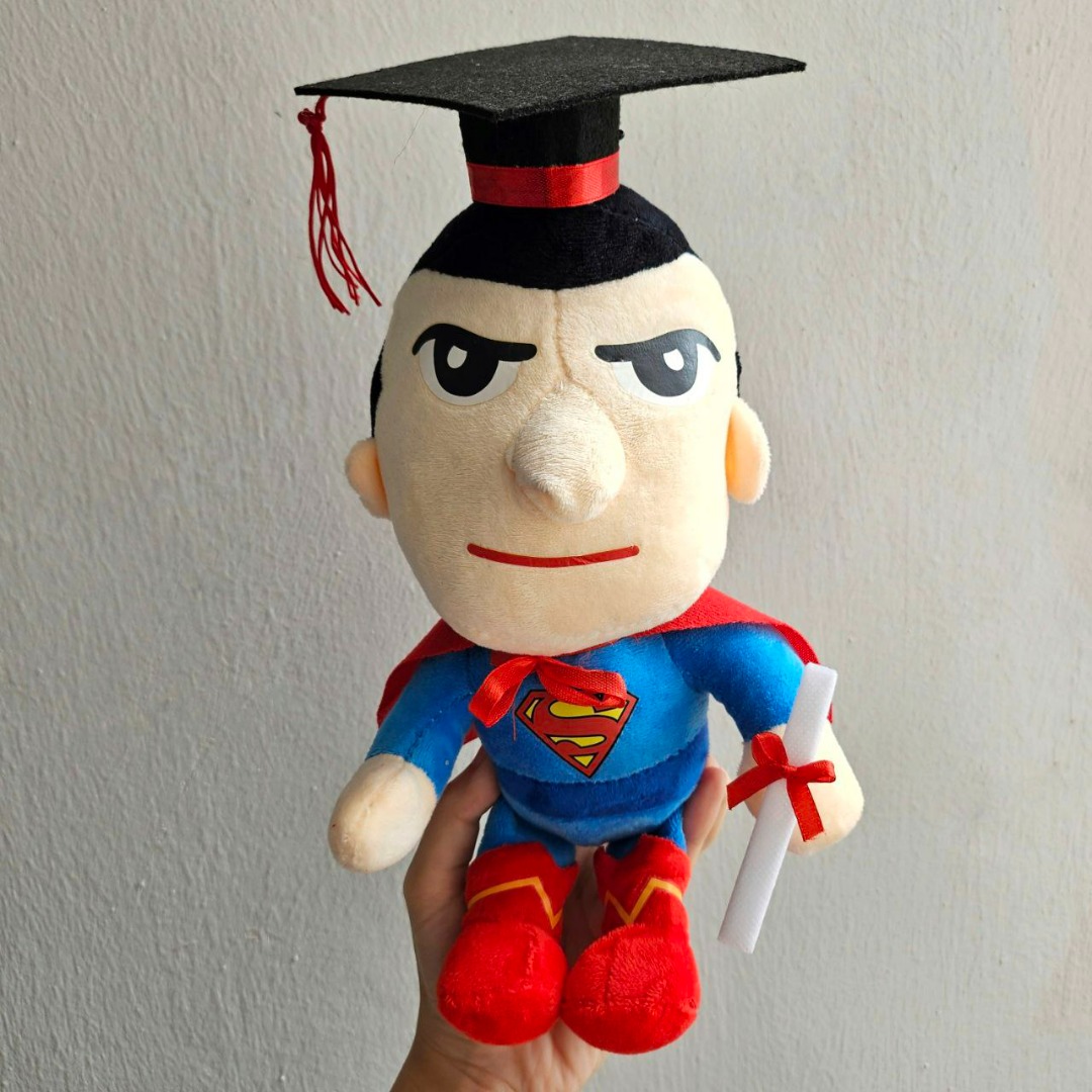 20cm Superman Superhero Graduation Plush, Hobbies & Toys, Toys & Games ...