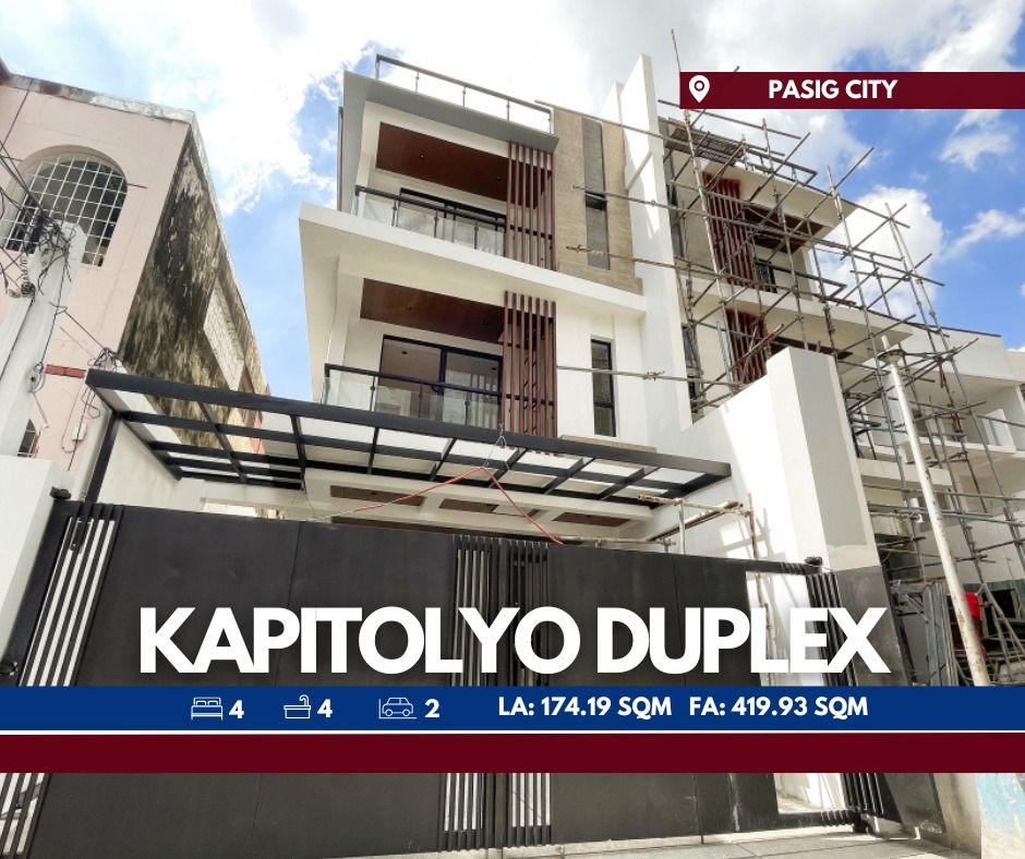 4 Storey Modern Design Residential Duplex House in Kapitolyo, Pasig City, Property, For Sale ...