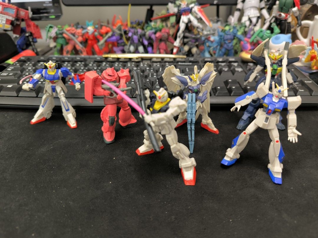 出土文物 高達扭蛋 X W Z GUNDAM 0079 共6隻 NOT HG RG MG, 電子遊戲, 遊戲機配件, 互動遊戲Figure ...