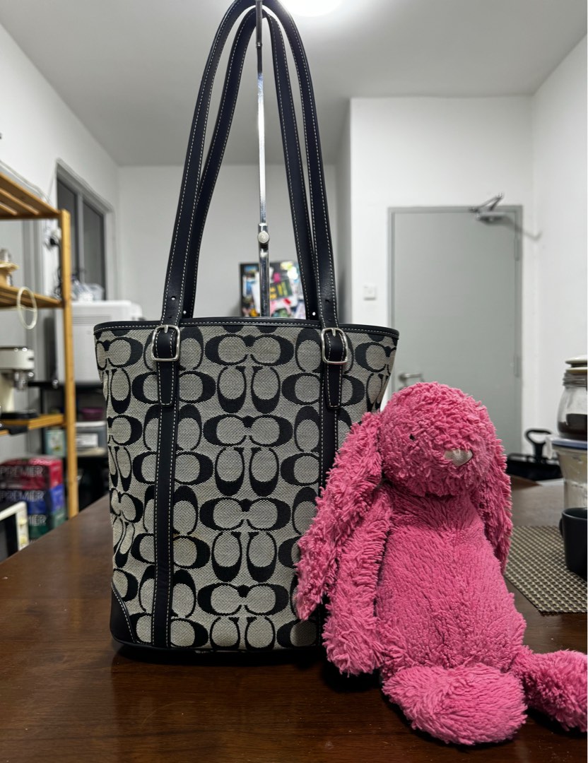 Authentic coach mini tote in signature canvas, Women's Fashion, Bags ...