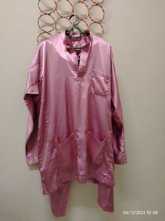 SET BAJU MELAYU SULAM( KUNING DIRAJA), Men's Fashion, Muslim Wear, Baju ...