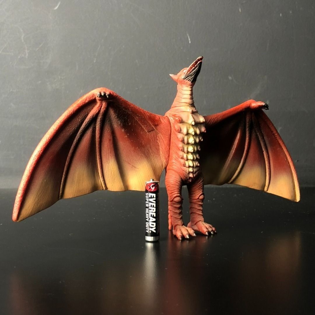 BANDAI 1998 Fire Rodan Kaiju Godzilla Sofubi Soft Vinyl Articulated ...