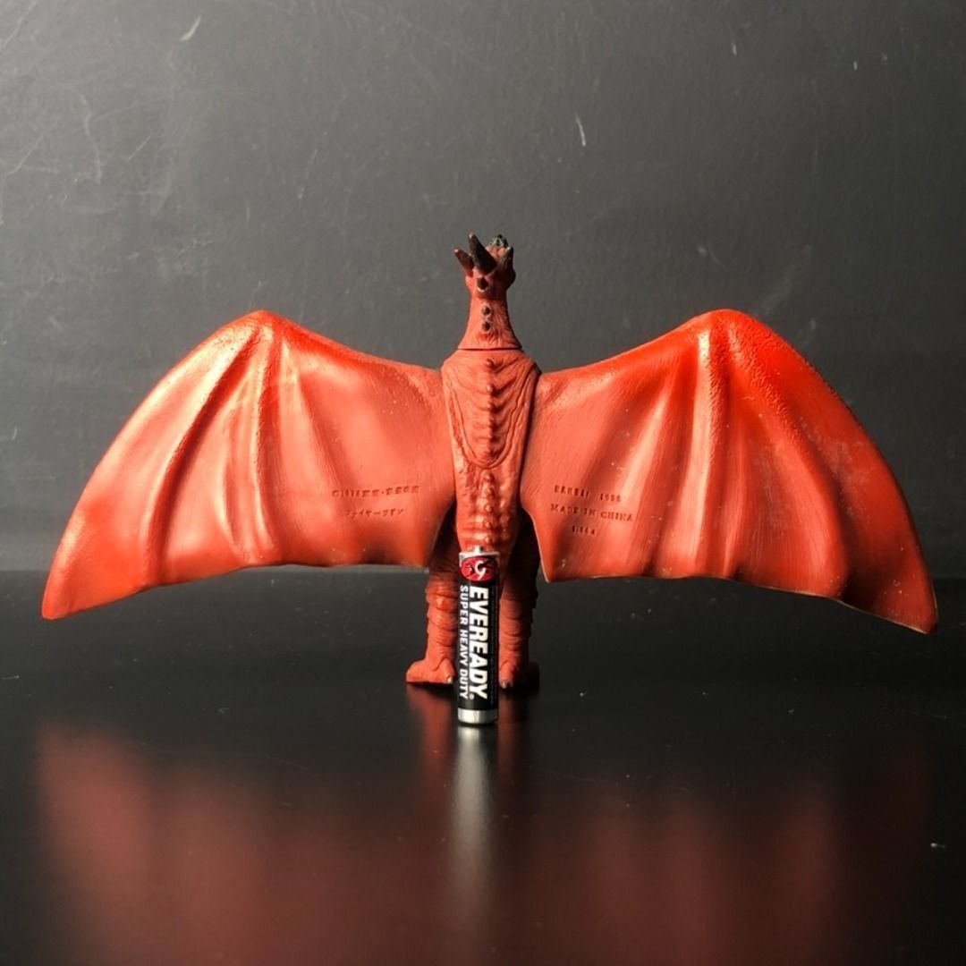 BANDAI 1998 Fire Rodan Kaiju Godzilla Sofubi Soft Vinyl Articulated ...