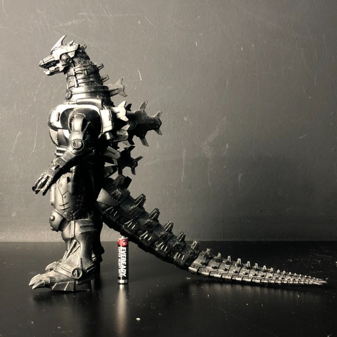 BANDAI Black MechaGodzilla Kaiju Godzilla Sofubi Soft Vinyl Figure ( Science Exhibition Limited ...