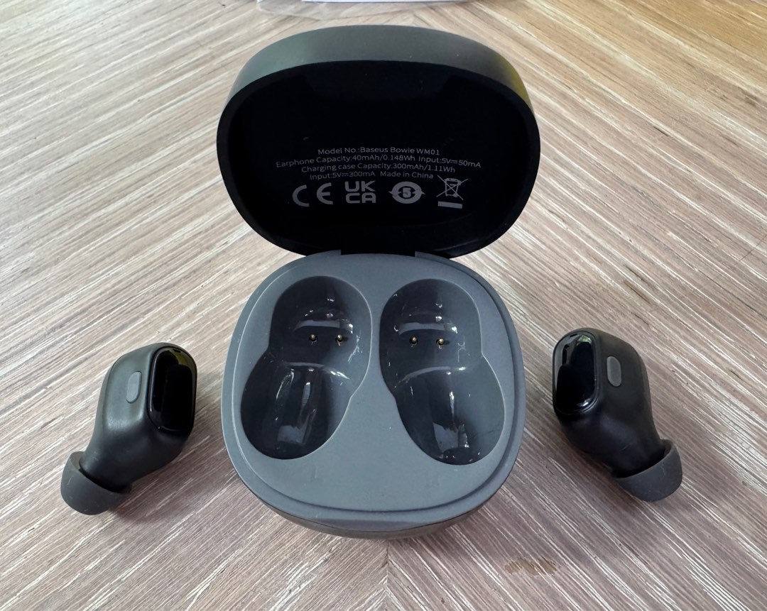 Baseus WM01 mini in ear wireless headphone, Audio, Earphones on Carousell