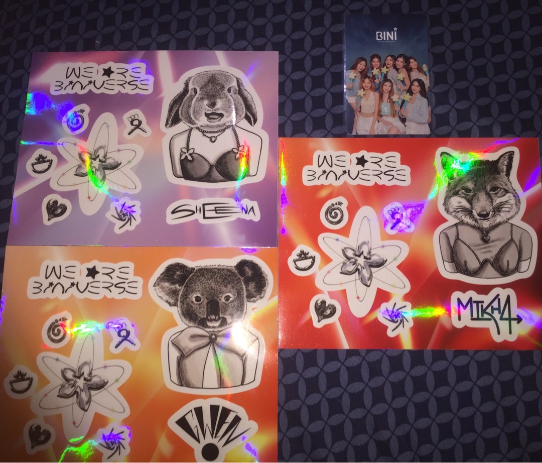 Bini sticker, Hobbies & Toys, Memorabilia & Collectibles, Fan ...