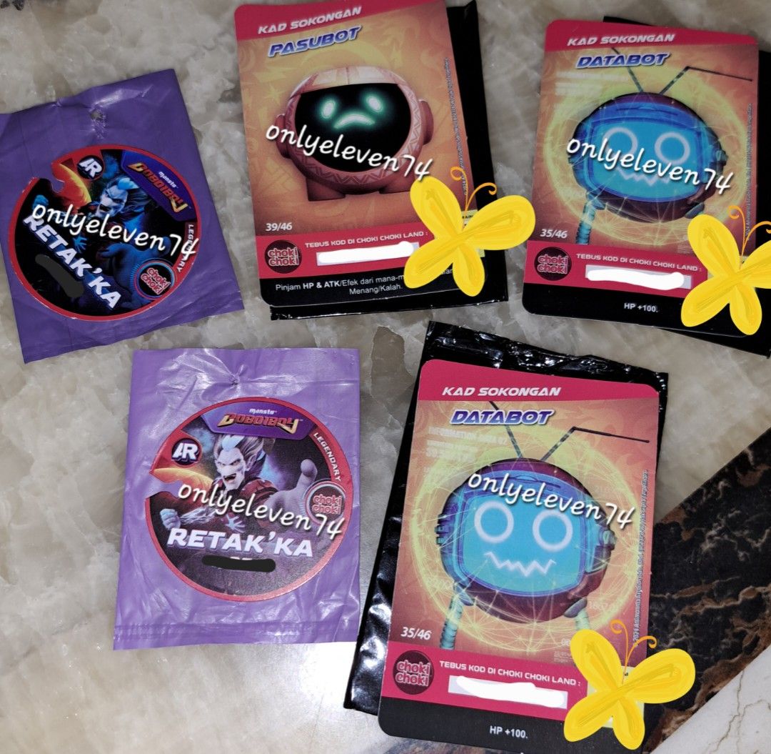 Boboiboy Choki Choki Card Kad Retak'ka Retakka|Monsta Choki Choki Card ...