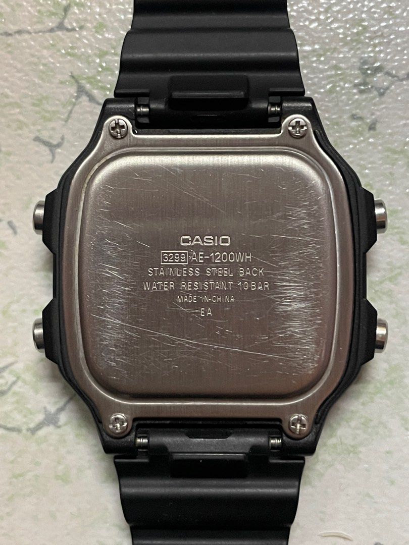 Casio world map time w520u ae1200wh, Men's Fashion, Watches ...