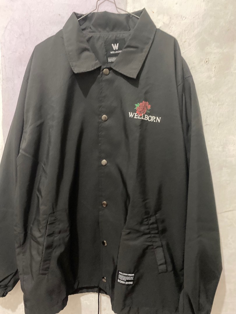 coach jacket (merk wellborn), Fesyen Wanita, Pakaian Wanita, Baju ...