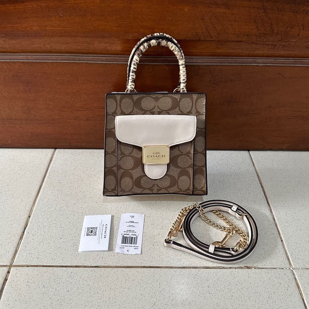 Coach mini pepper original, Fesyen Wanita, Tas & Dompet di Carousell