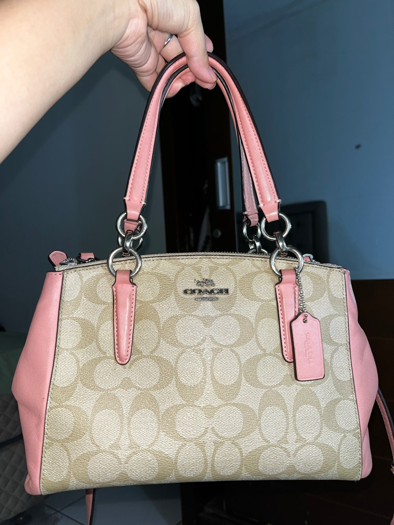 Coach pink bag, Barang Mewah, Tas & Dompet di Carousell