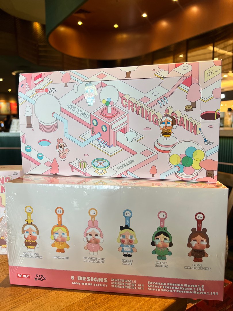Crybaby crying again plush pendant whole set popmart, Toys ...