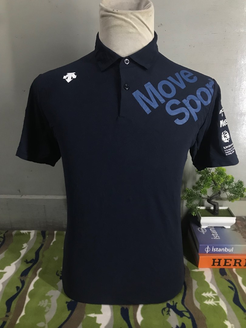 Descente Polo (Kain Jersi), Men's Fashion, Tops & Sets, Tshirts & Polo Shirts on Carousell