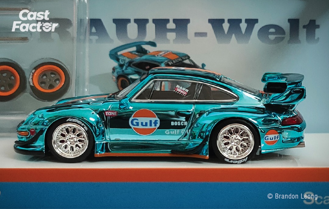 Fast & Speed 1:64 RWB 993 Chrome GULF with Extra Wheels Set (LIMITED ...