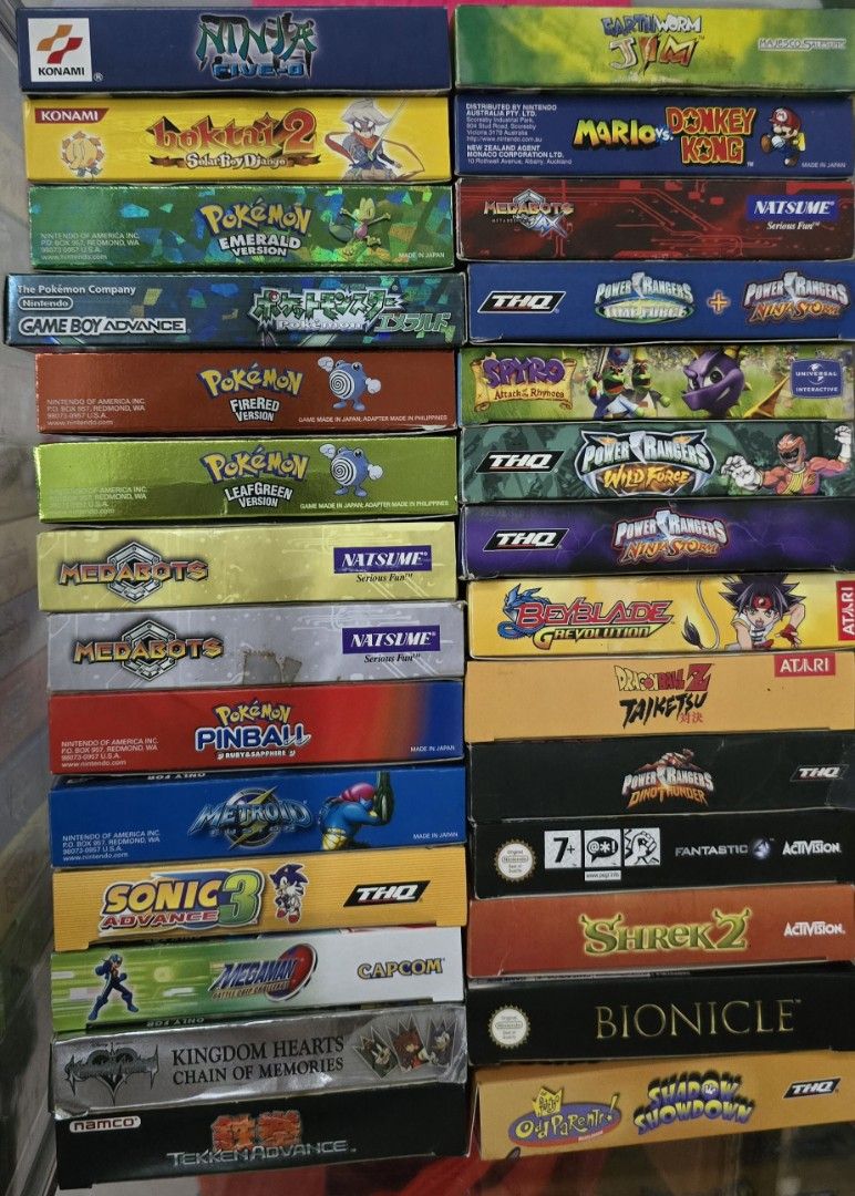 Gameboy Advance Games with Box, Catridge, and Manuals. All original and ...