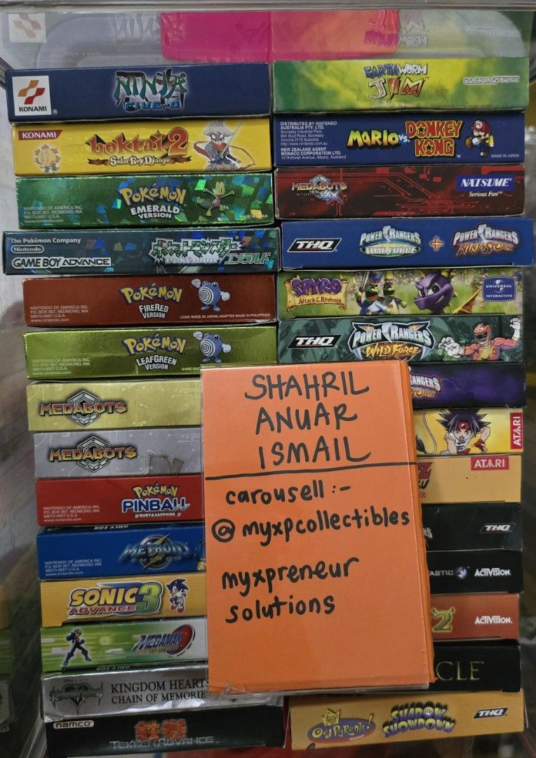 Gameboy Advance Games with Box, Catridge, and Manuals. All original and ...