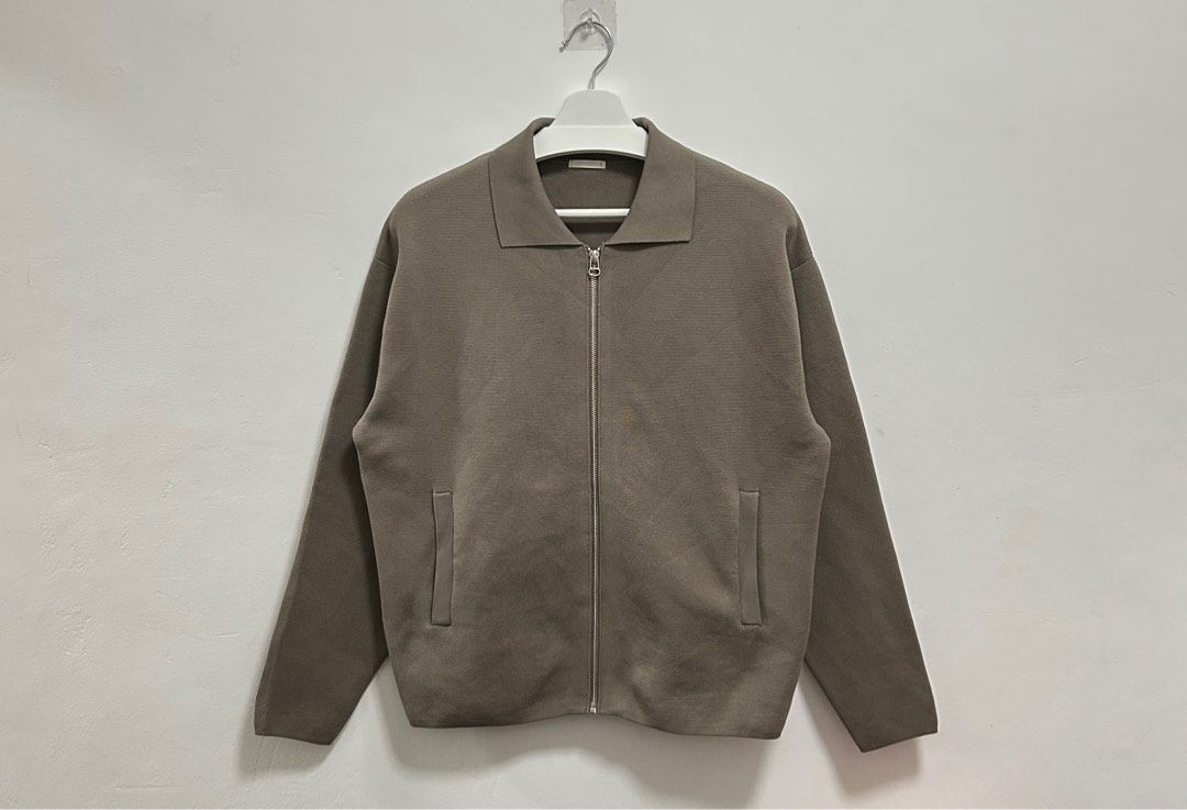 GU MENS KNITTED FULL ZIP LONG SLEEVE, Men's Fashion, Coats, Jackets and ...