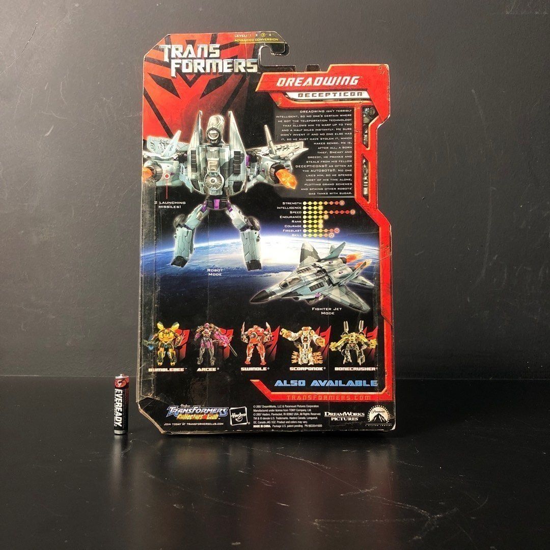 Hasbro Transformers Movie Video Game Dreadwing Fighter Jet Decepticon ...