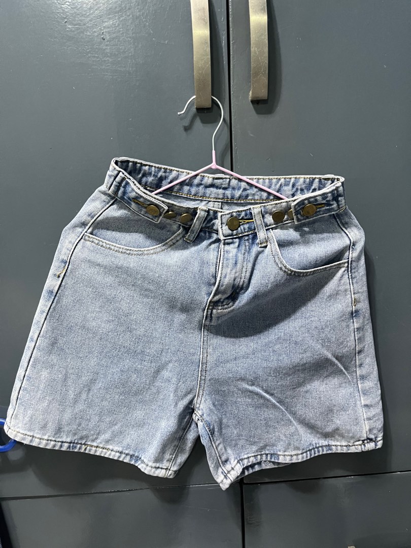 Highwaist jorts (clean cut), Women's Fashion, Bottoms, Shorts on Carousell