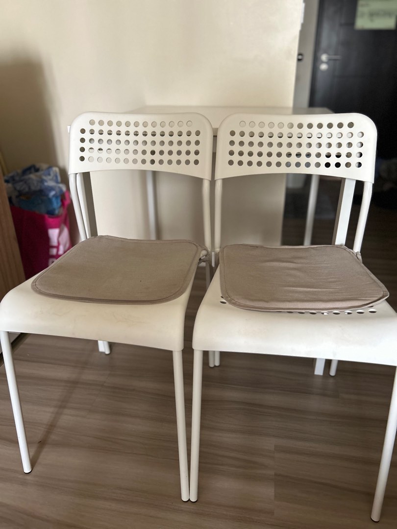 IKEA Adde Chair 2 pcs, Furniture & Home Living, Furniture, Chairs on ...