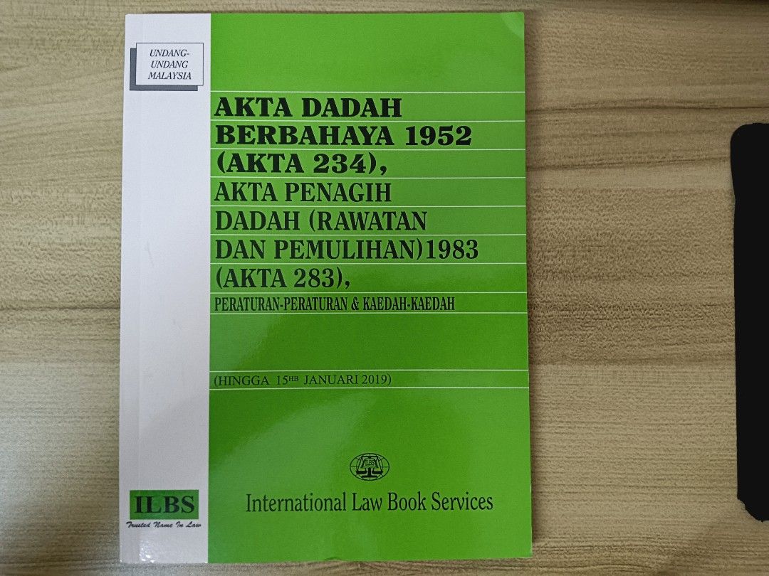 ILBS Akta Dadah Berbahaya 1952 Akta 234, Hobbies & Toys, Books ...
