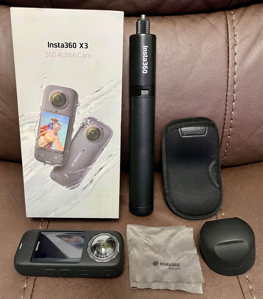 Insta360 X3 complete with receipt, Photography, Video Cameras on Carousell