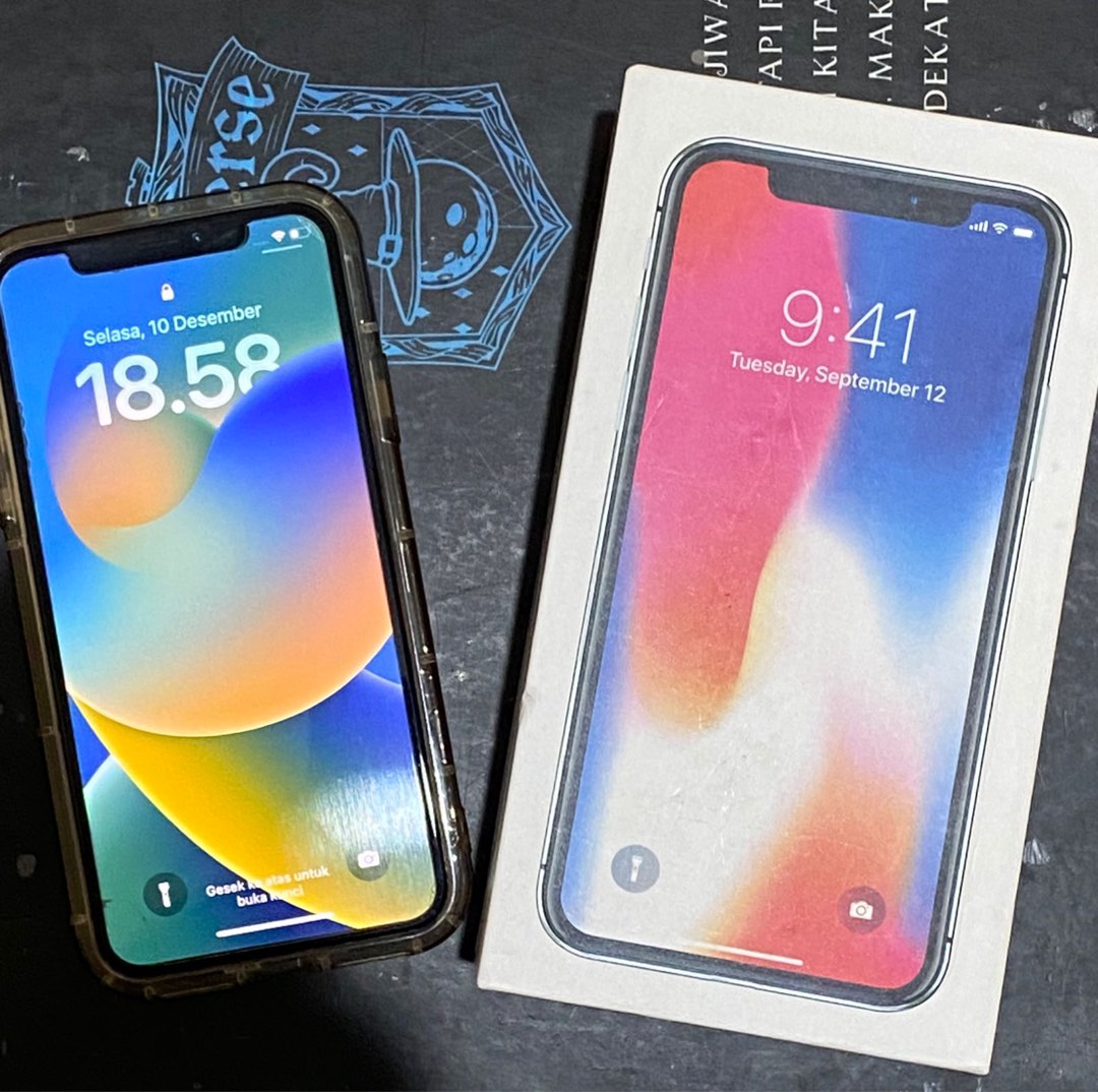 Iphone X - 64Gb Inter all operator Pemakaian perempuan, mulus BH 61% ...