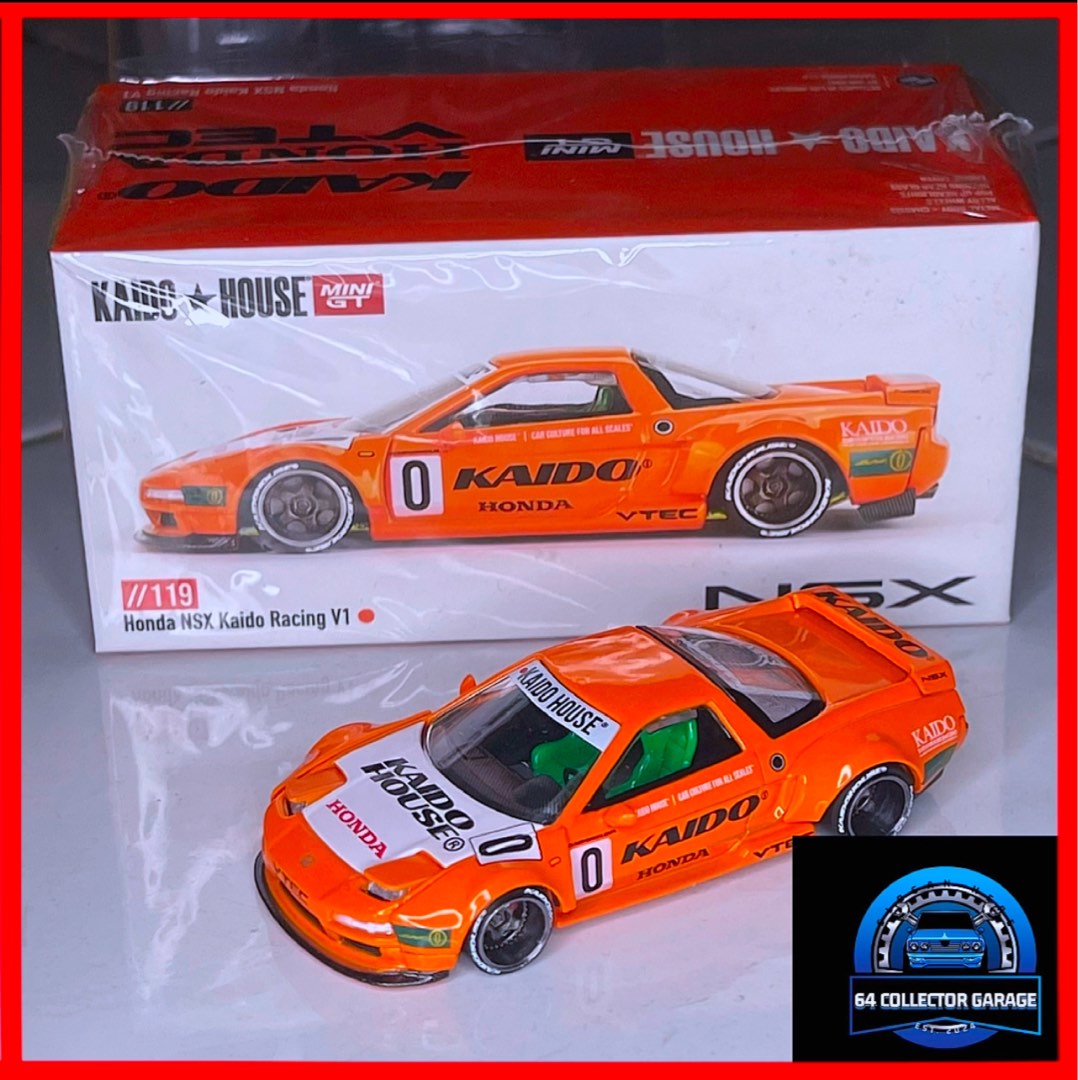 Kaido House Honda NSX Kaido Racing V1 Orange 2024 Minigt TSM Model Kaidohouse NSX Oren V1 VTEC ...