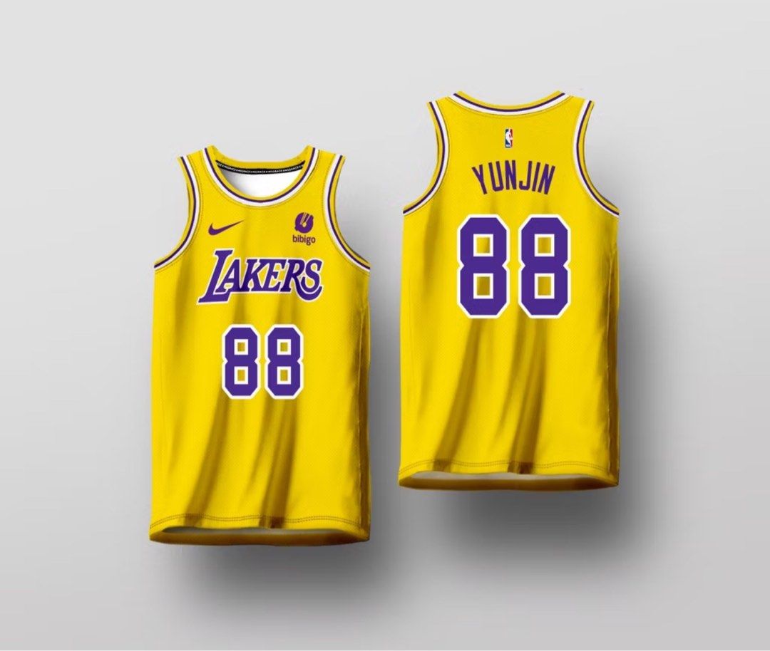 LE SSERAFIM Lakers basketball jersey (chaewon x eunchae x kazuha), Men ...