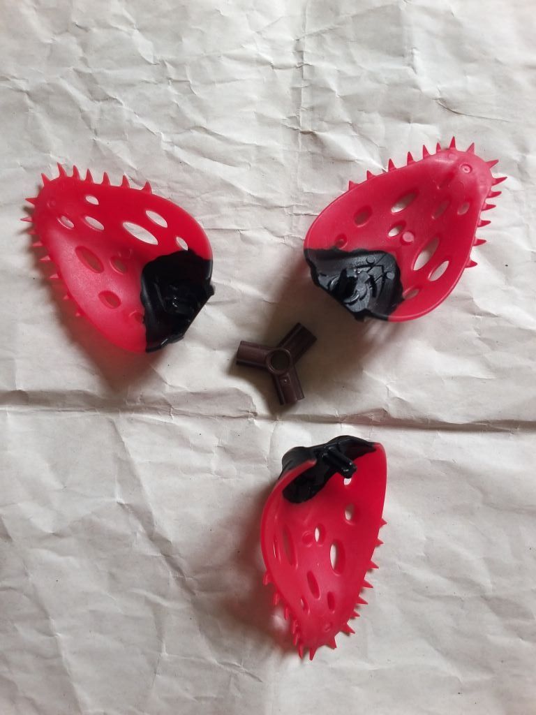 LEGO Hero Factory Creature Cocoon Petal with Molded Hard Plastic Black ...