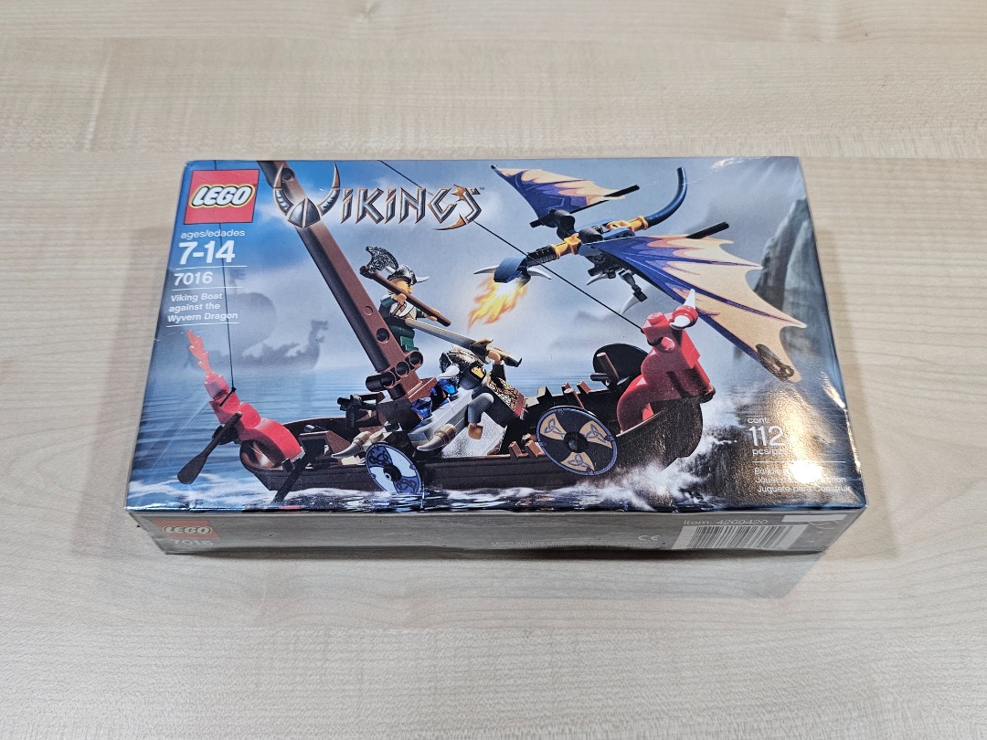 Lego Vikings 7016 Viking Boat against the Wyvern Dragon, Hobbies & Toys ...