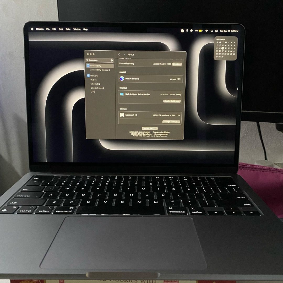 Macbook Air M2 Space Gray 13 inch 16gb RAM | 256gb SSD, Computers ...