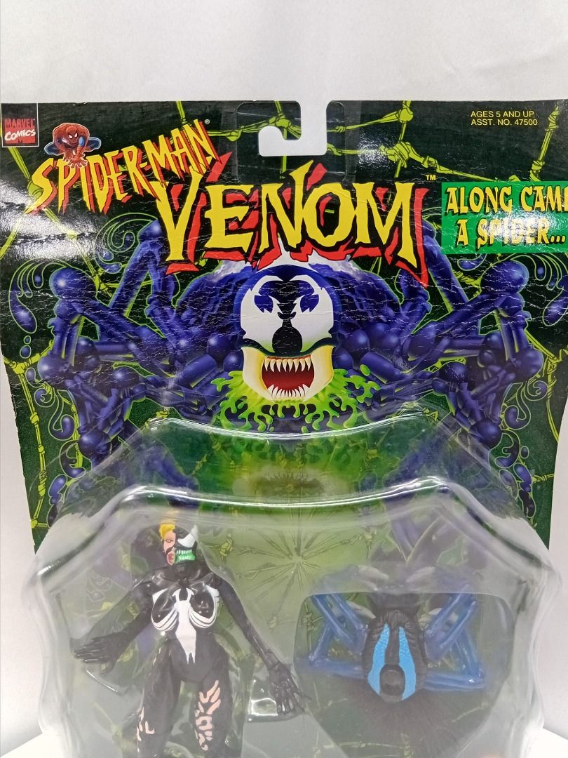 marvel 5" scale spiderman bride of venom toybiz 90's figure, Hobbies ...