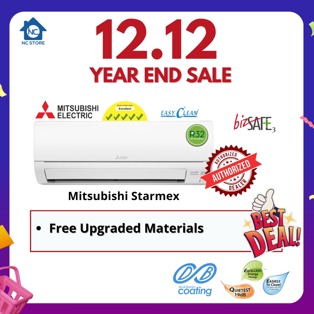 Mitsubishi Starmex 5 Ticks Aircon System, TV & Home Appliances ...