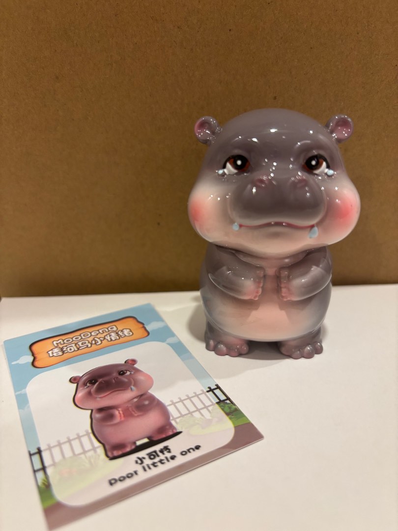 Moo Deng Blind Box Figure - Poor Little One, Hobbies & Toys, Toys ...