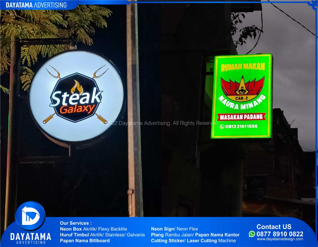 Neon Box Toko/ Neon Box Cafe/ Neon Box UMKM/ Neon Box Akrilik, Desain ...