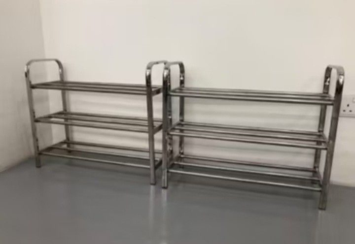 New 3layer Stainless Steel Show rack, 3 tiers shoe shelves, shoe ...