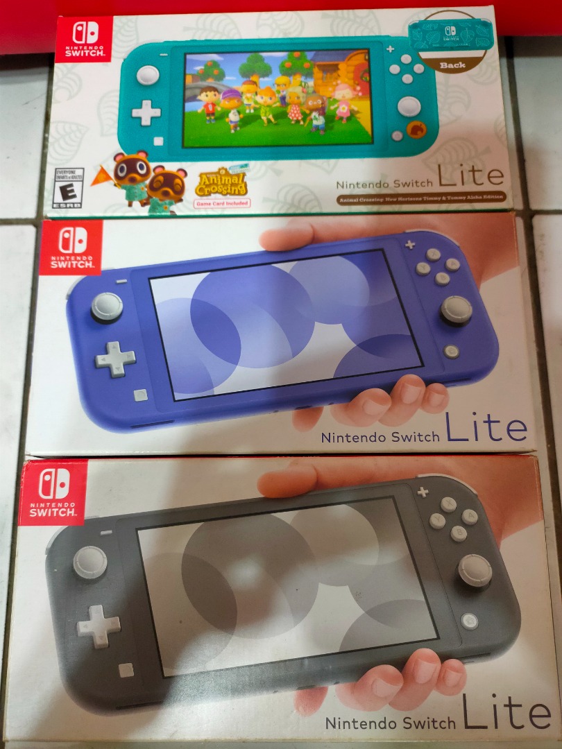 Nintendo Switch Lite (Full Box Set) Grey / Blue / Animal Crossing ...
