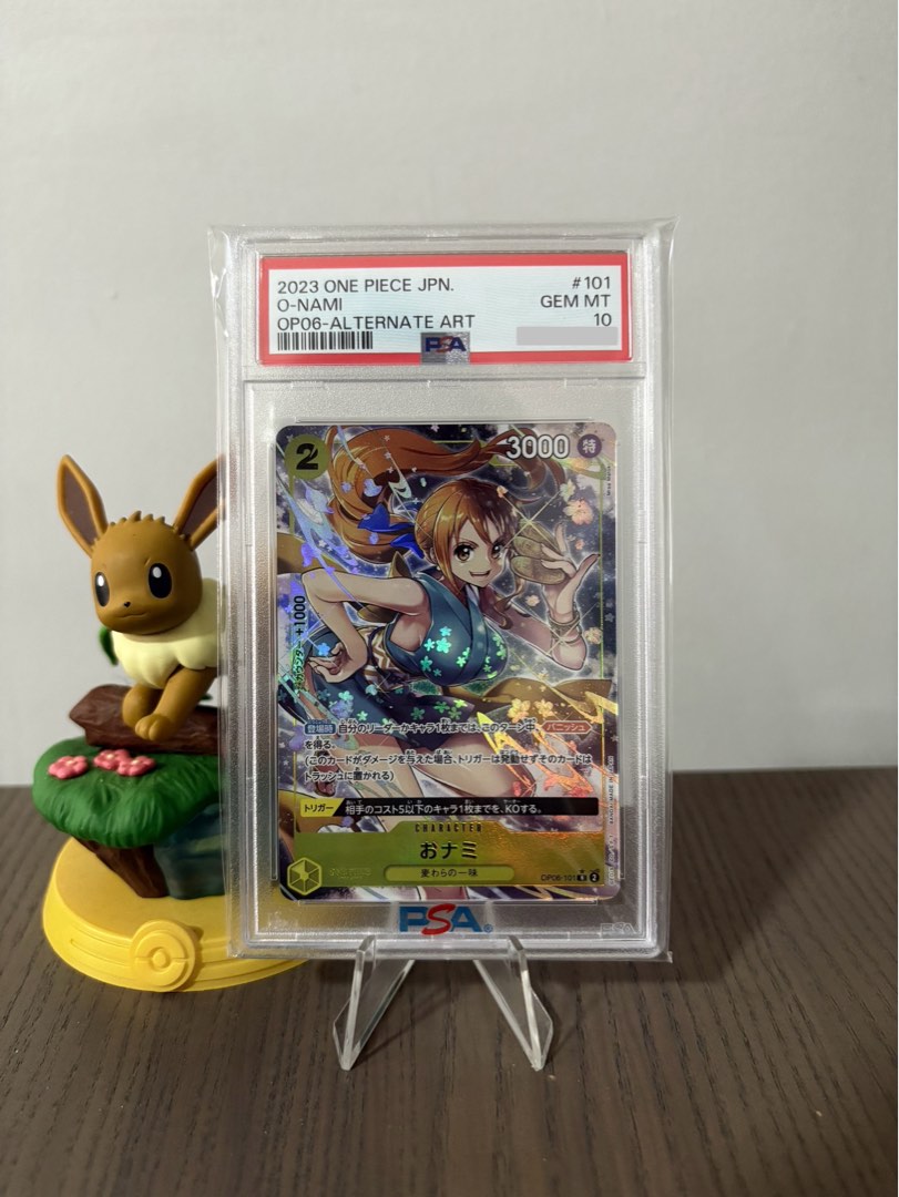One Piece Onami Alt Art Nami OP06-101 Japanese PSA 10, Hobbies & Toys ...